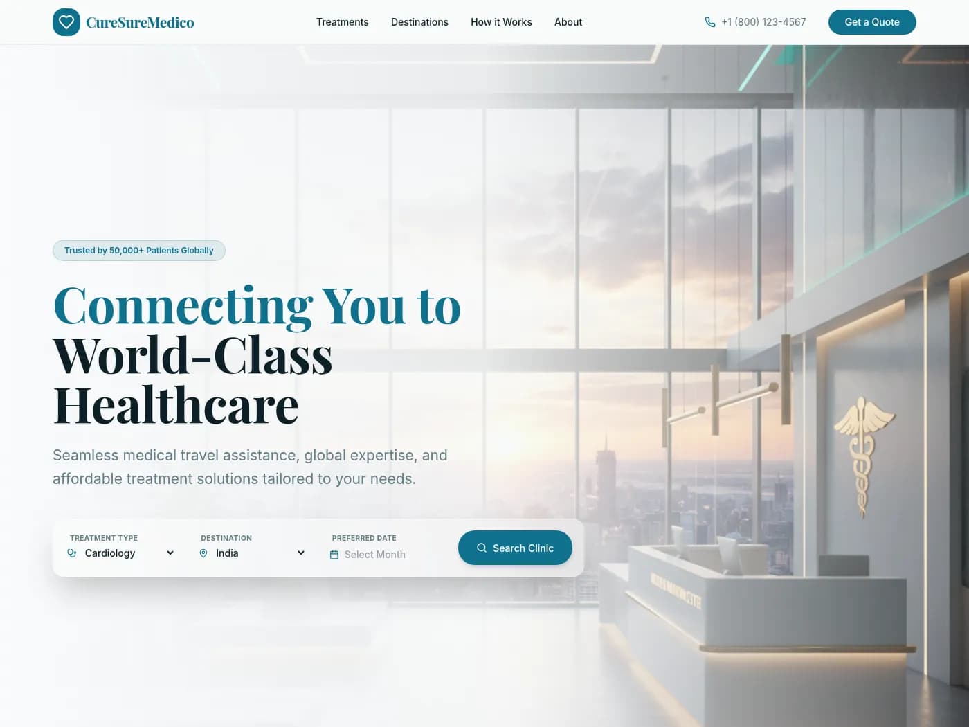 CureSureMedico Website