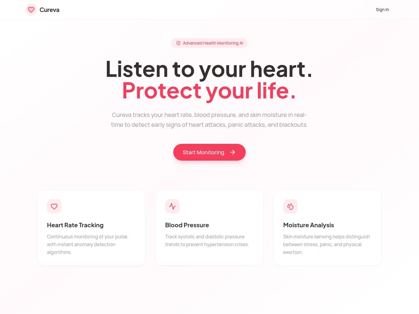 Cureva Health Monitor