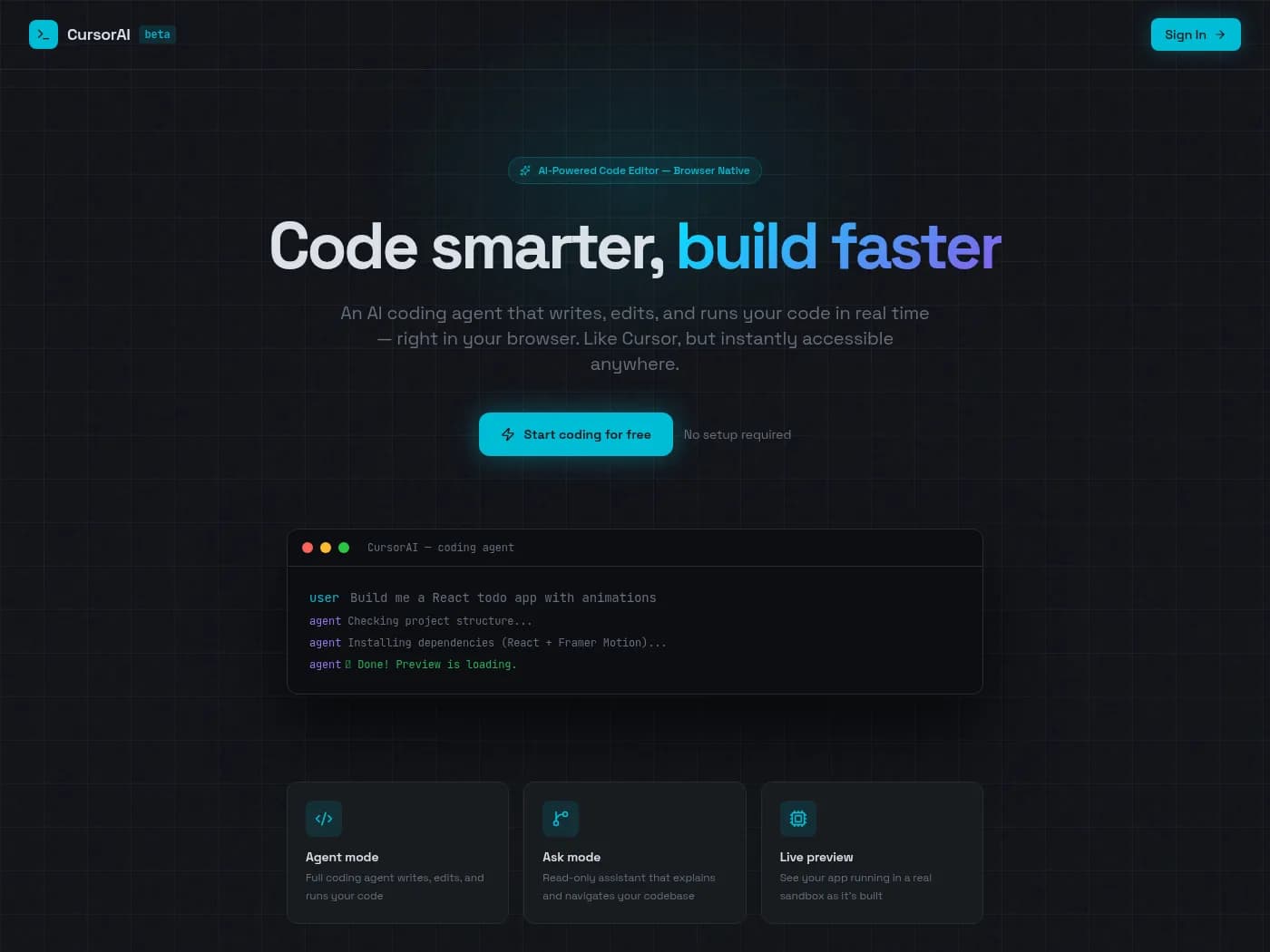 CursorAI Coding Agent