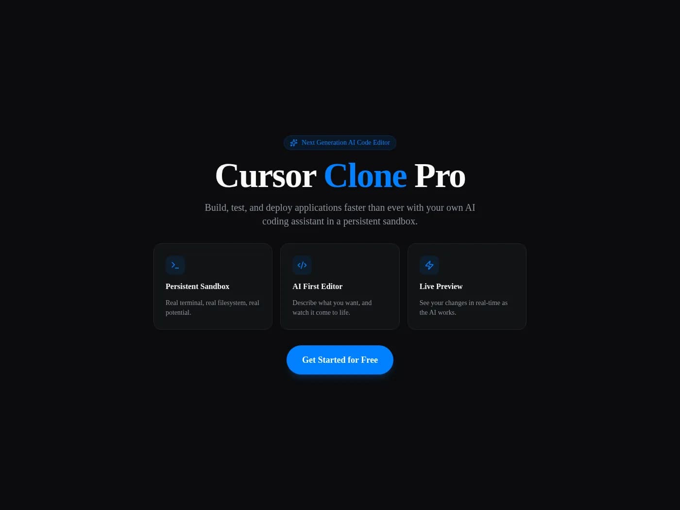 Cursor Clone Pro