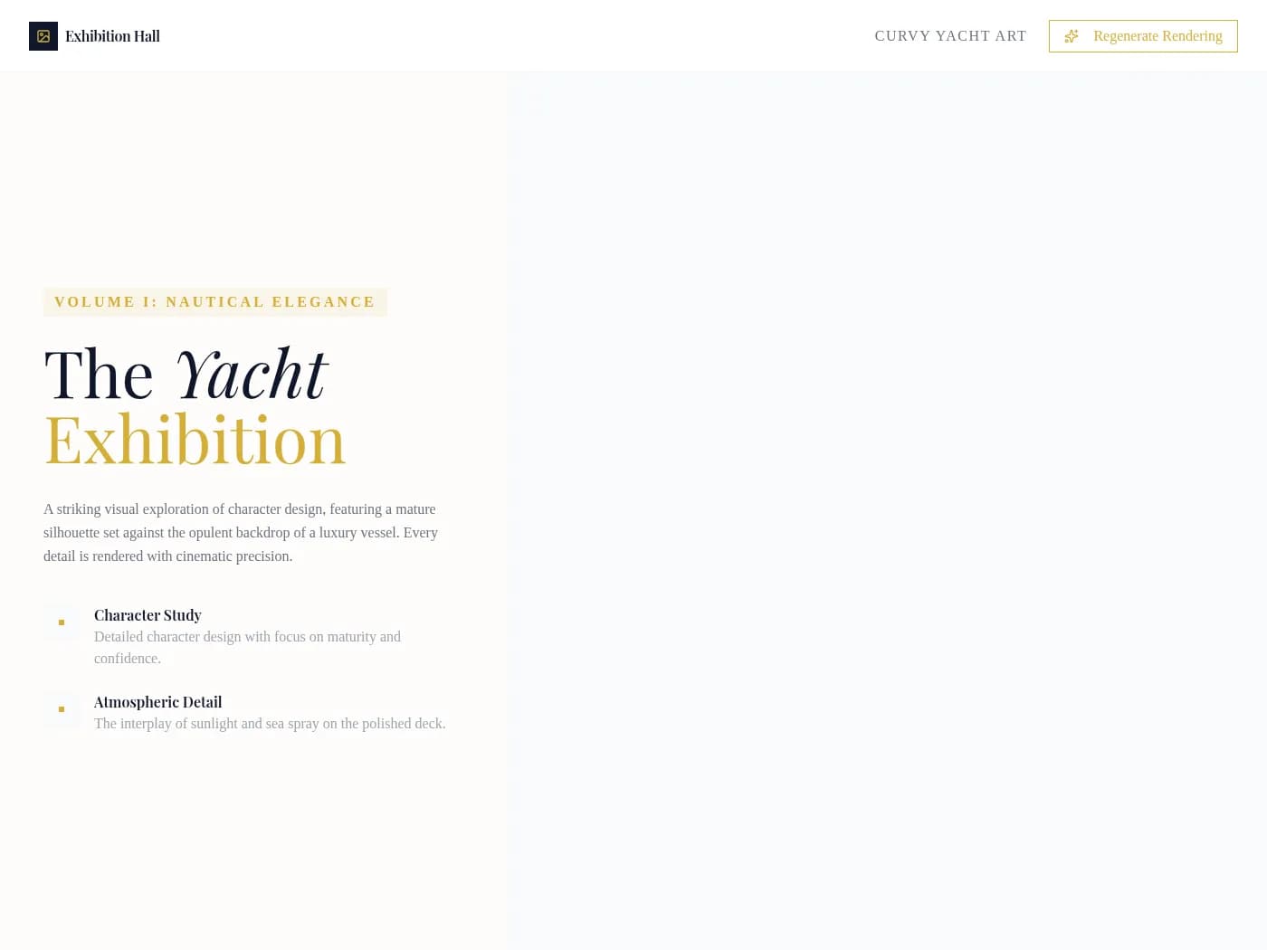 Curvy Woman Yacht Art