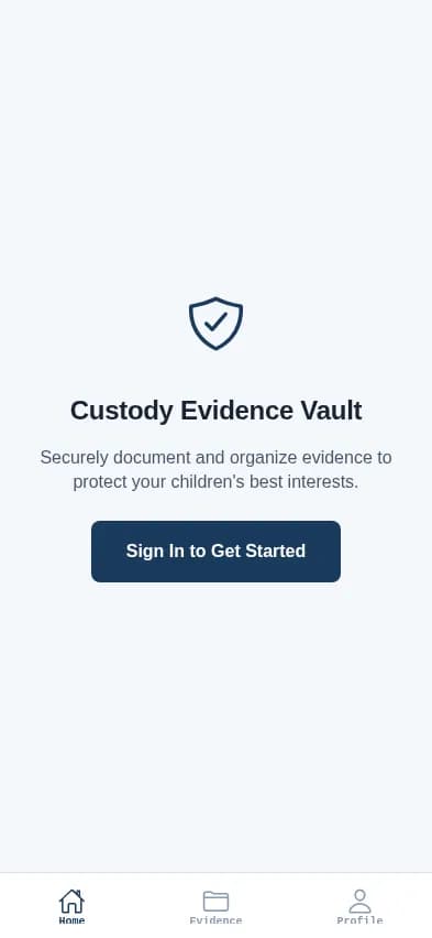 Custody Evidence Vault