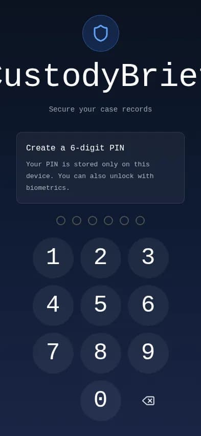 CustodyBrief iPad App