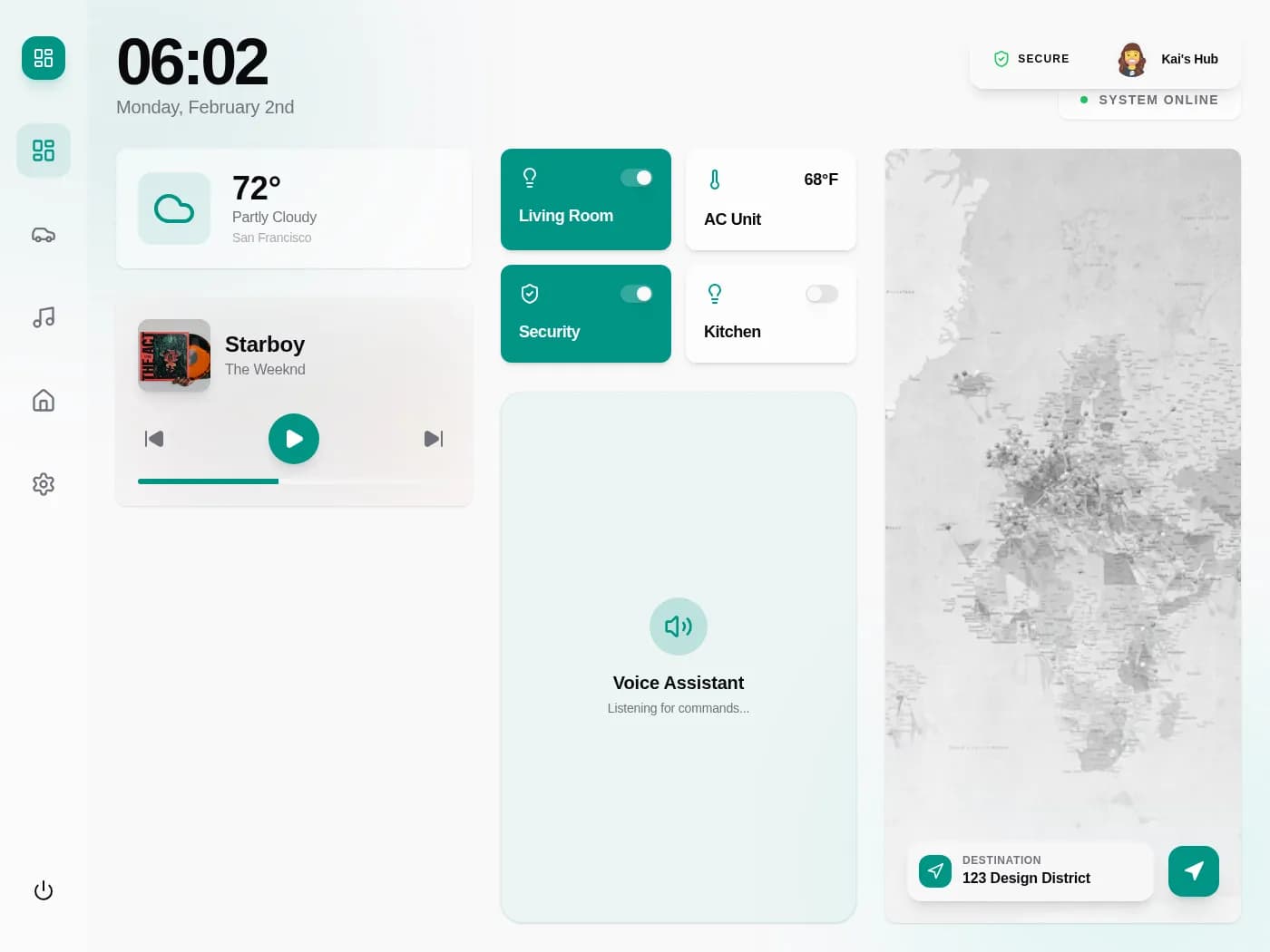 NestHub Car Dashboard