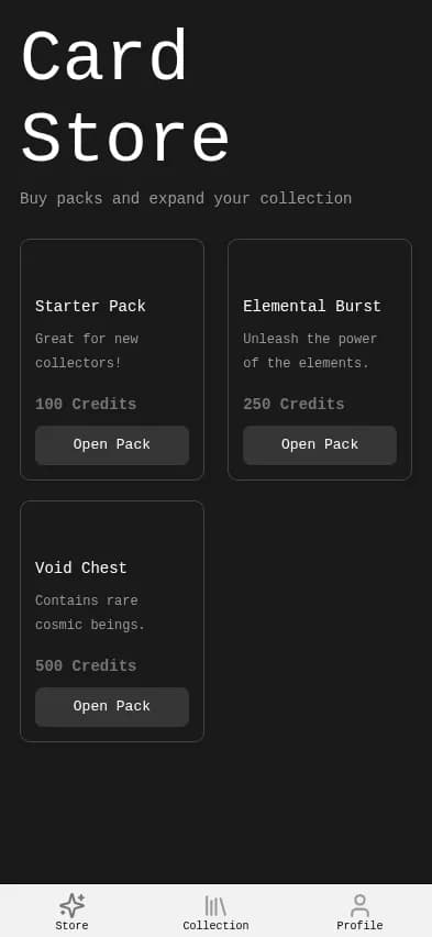 Custom Card Opener