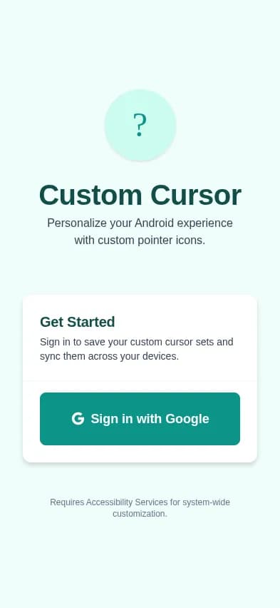 Custom Cursor Android