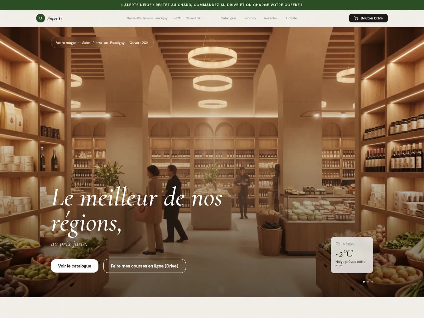 Custom Landing Page