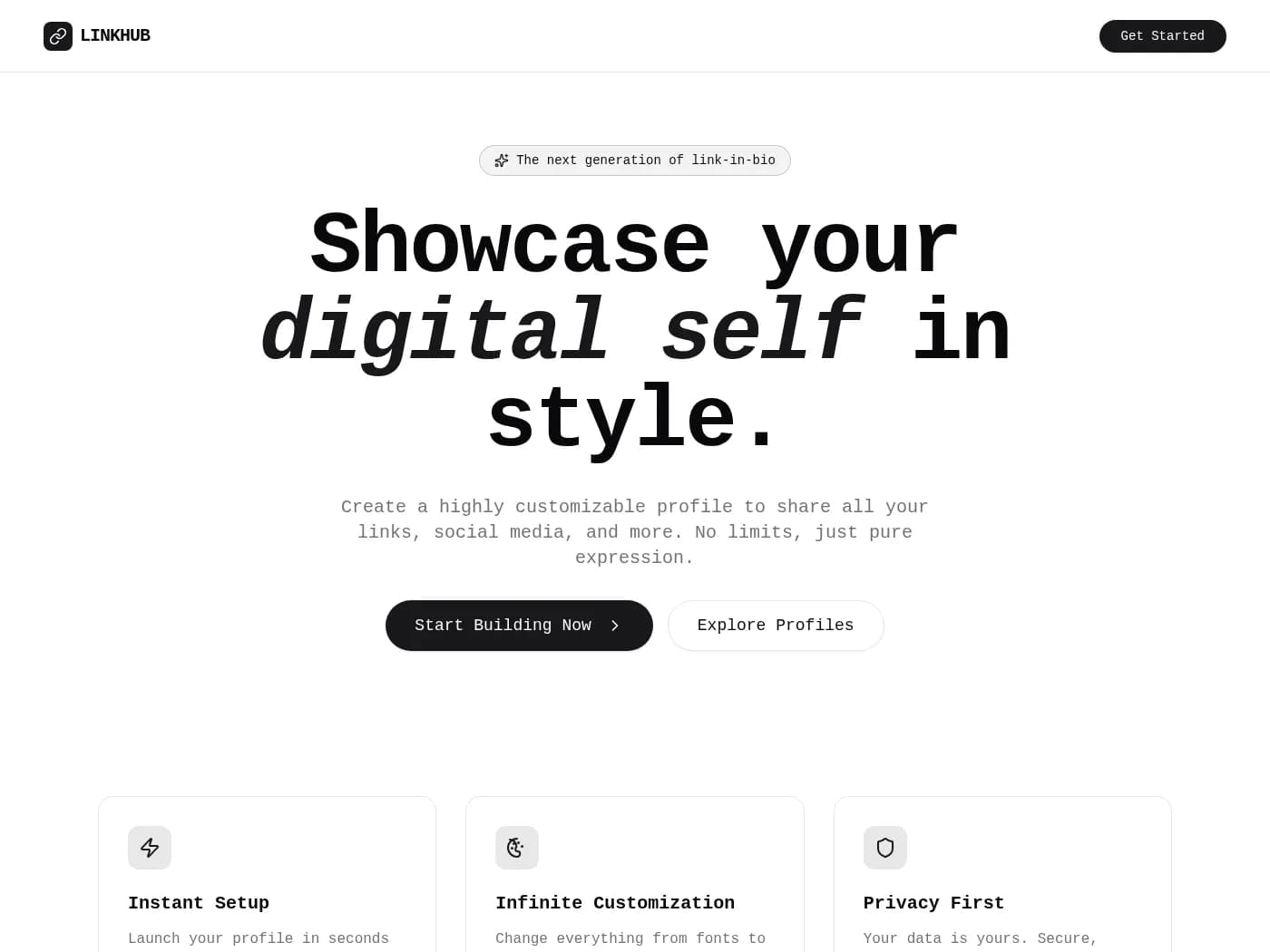 Custom Social Link Hub