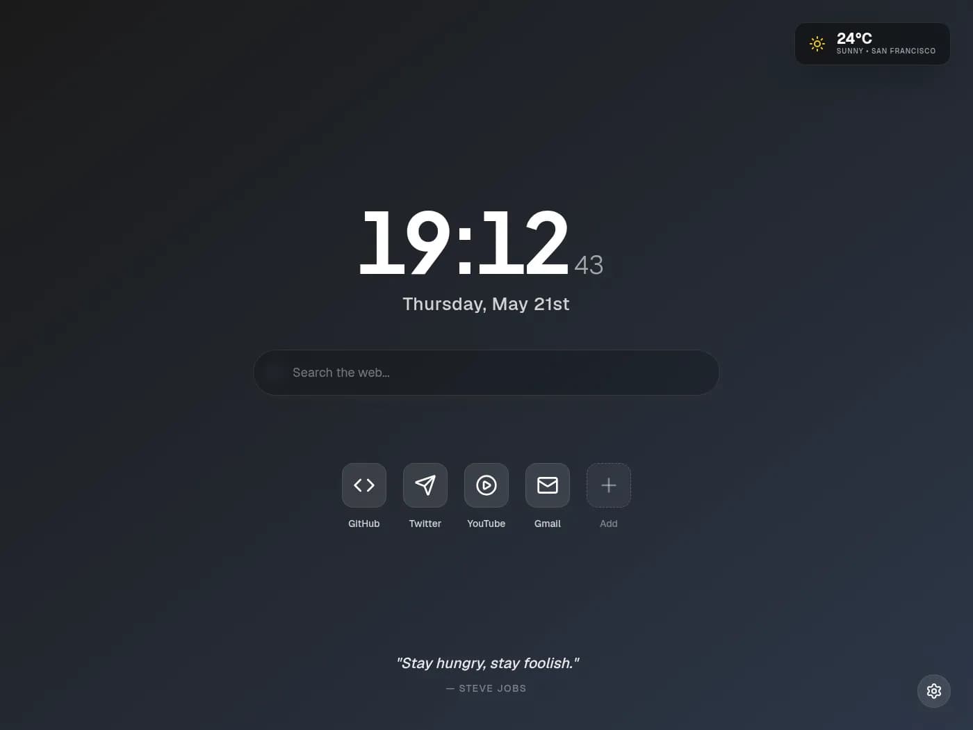 Custom New Tab Extension
