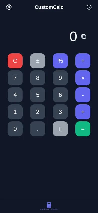 CustomCalc Mobile Calculator