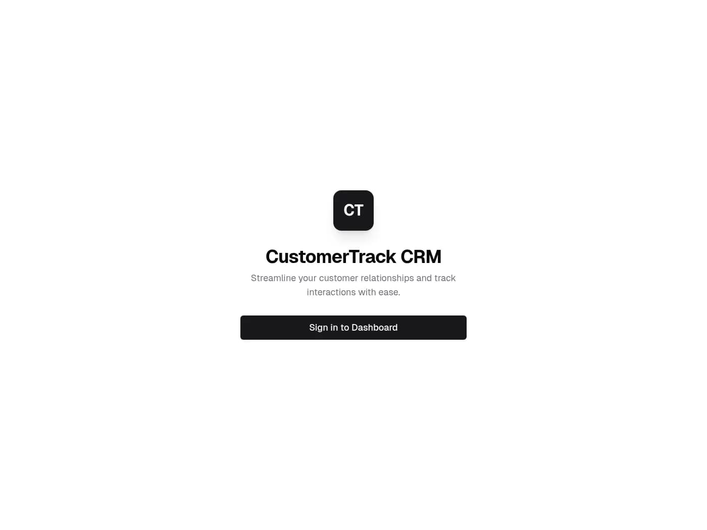 CustomerTrack CRM