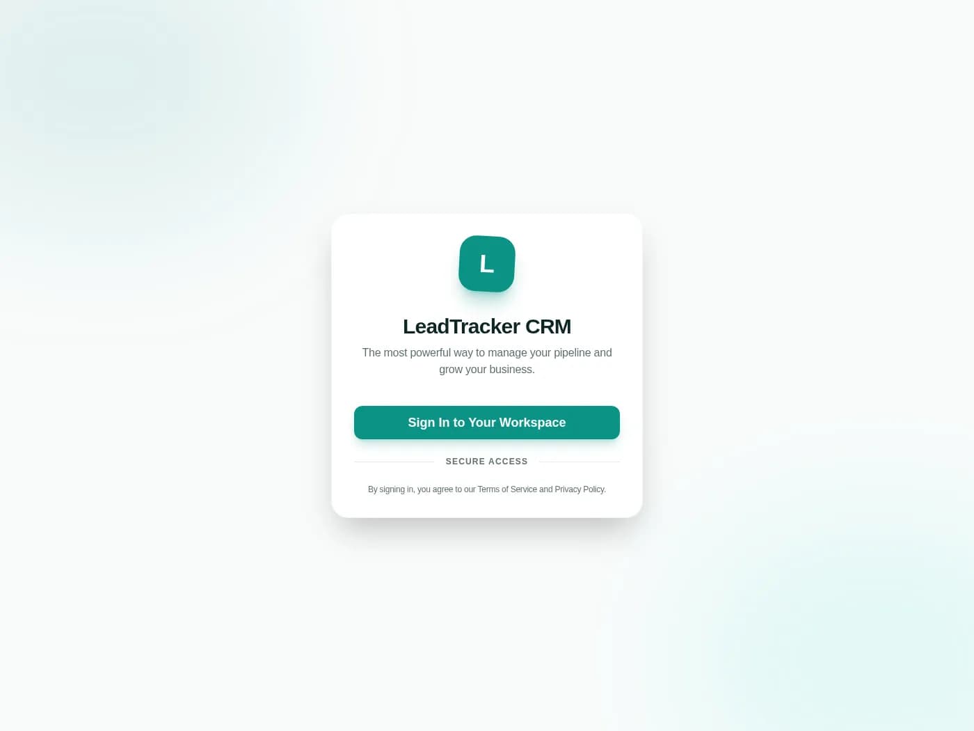 LeadTracker CRM