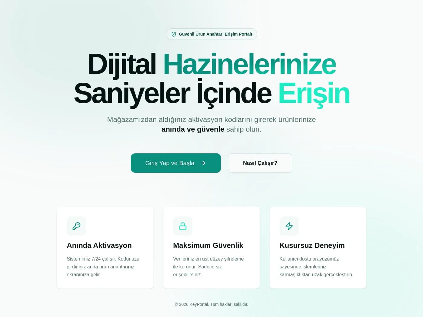 Customer Key Access Portal