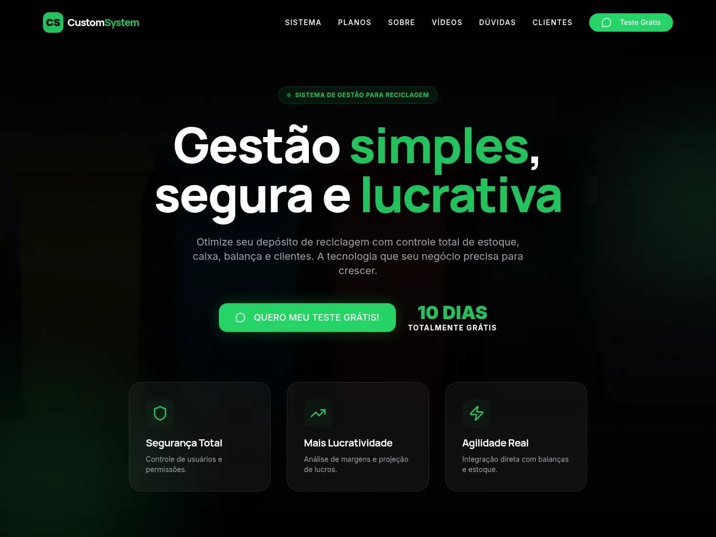 CustomSystem Web Clone