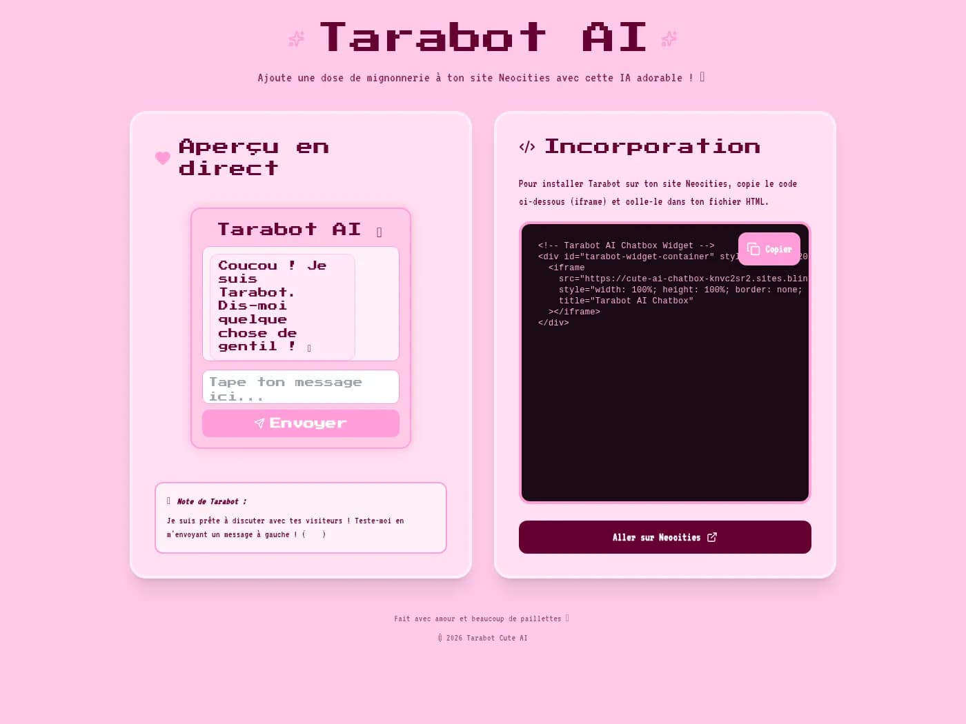 Cute AI Chatbox