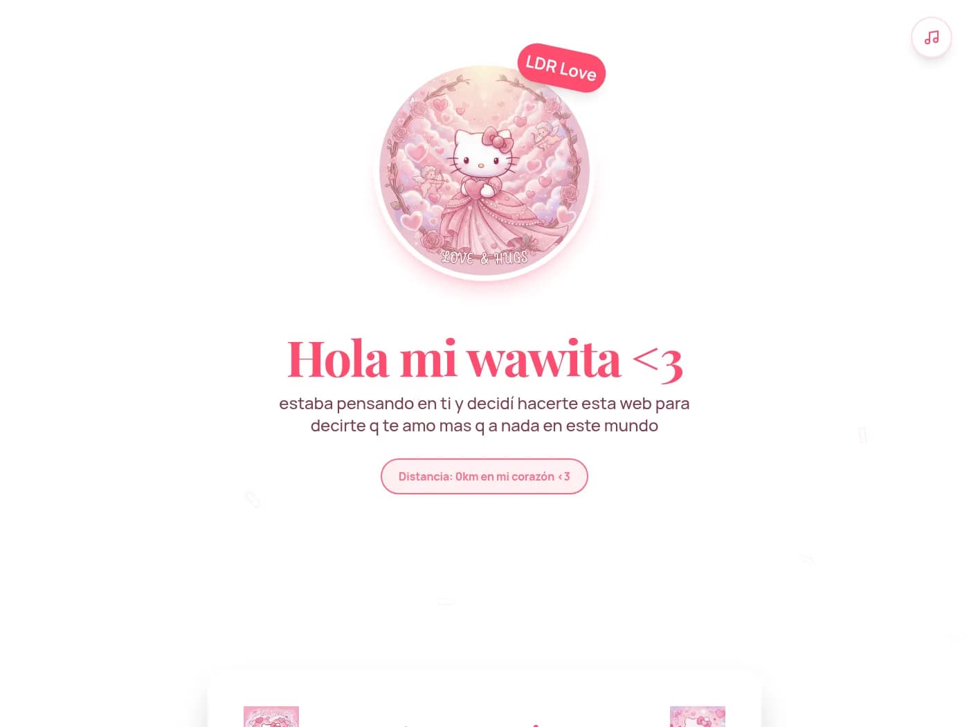 Cute Love Web for Novio