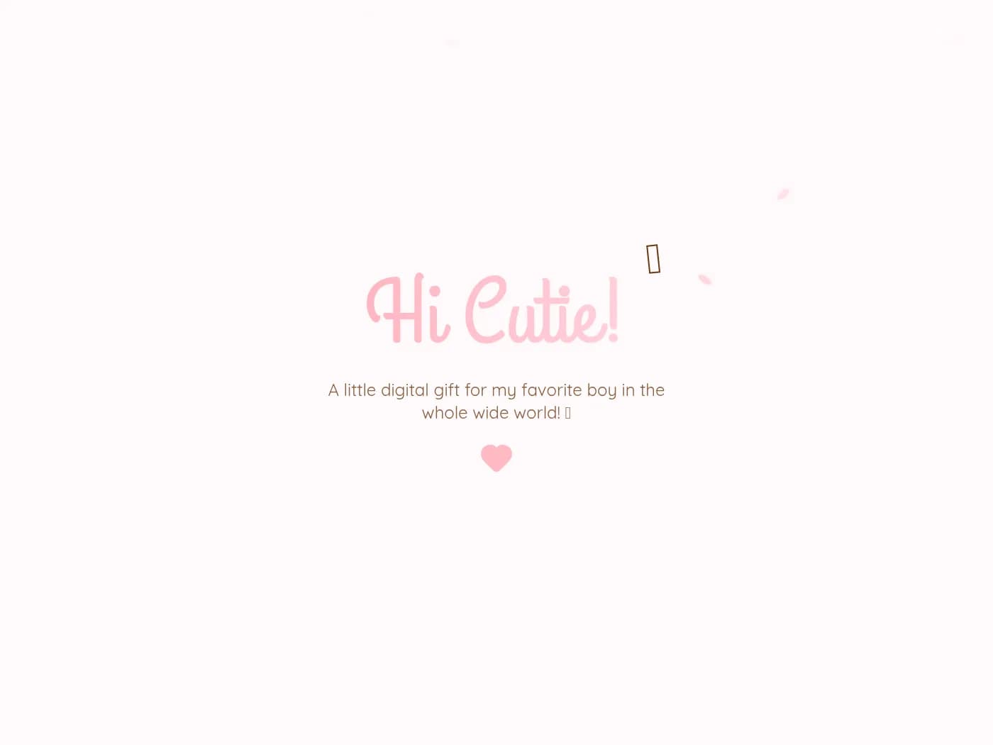 Cute Pink Web Gift