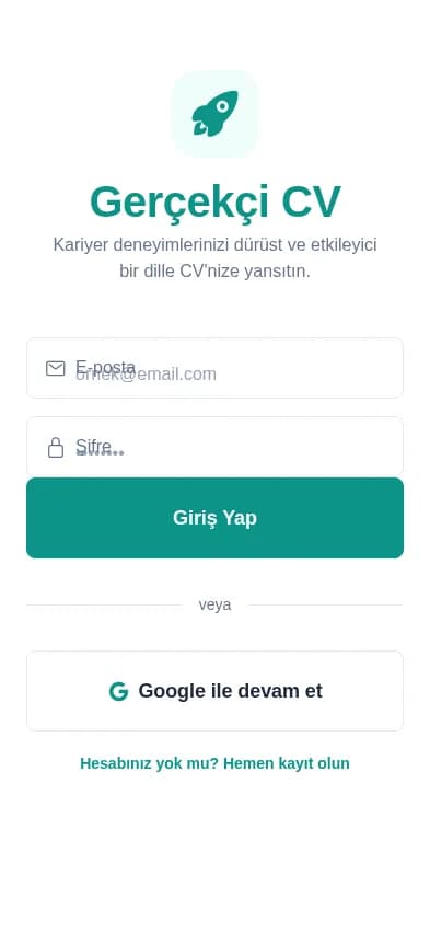 Gerçekçi CV Güçlendirici