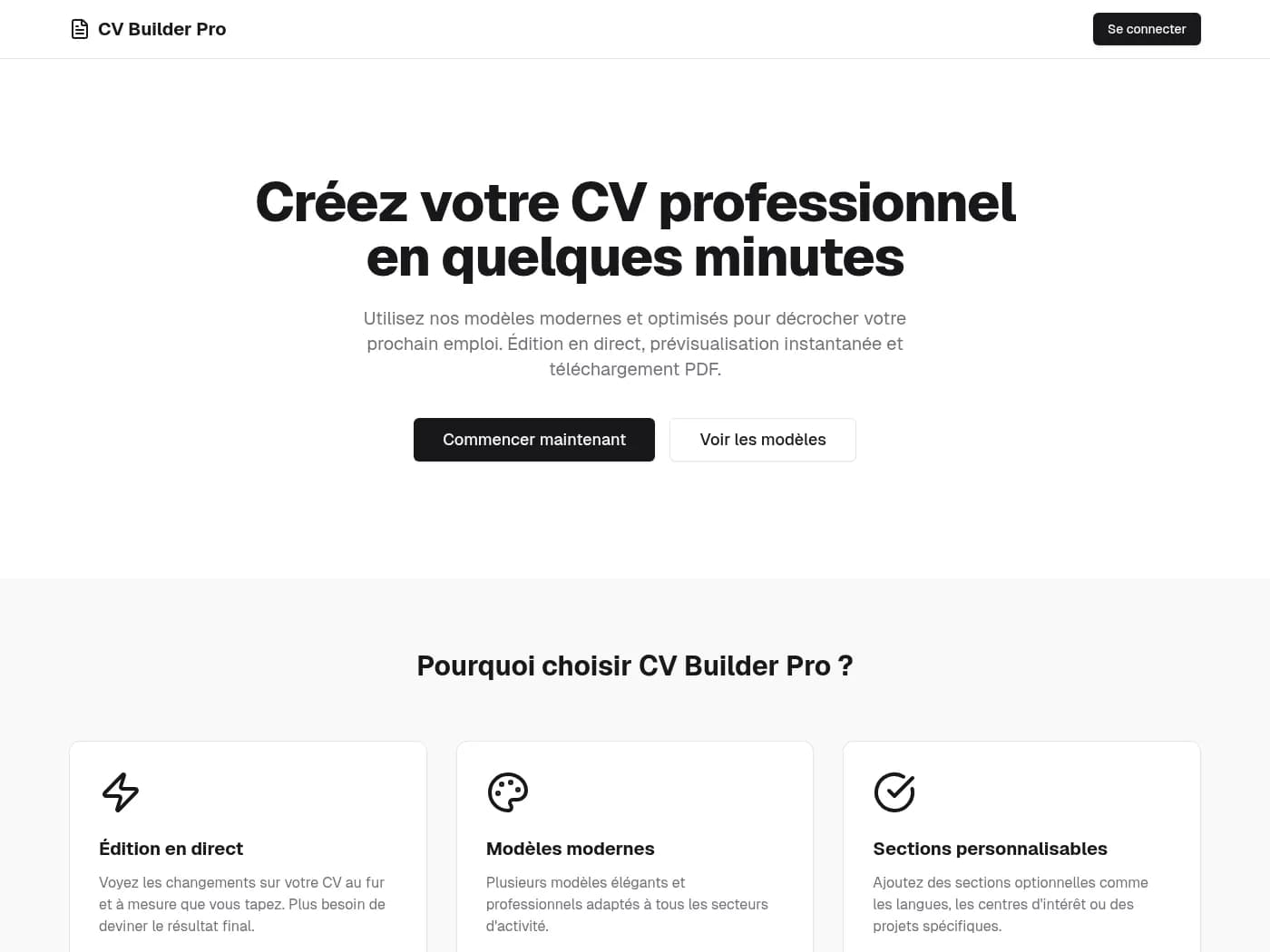 CV Builder Pro