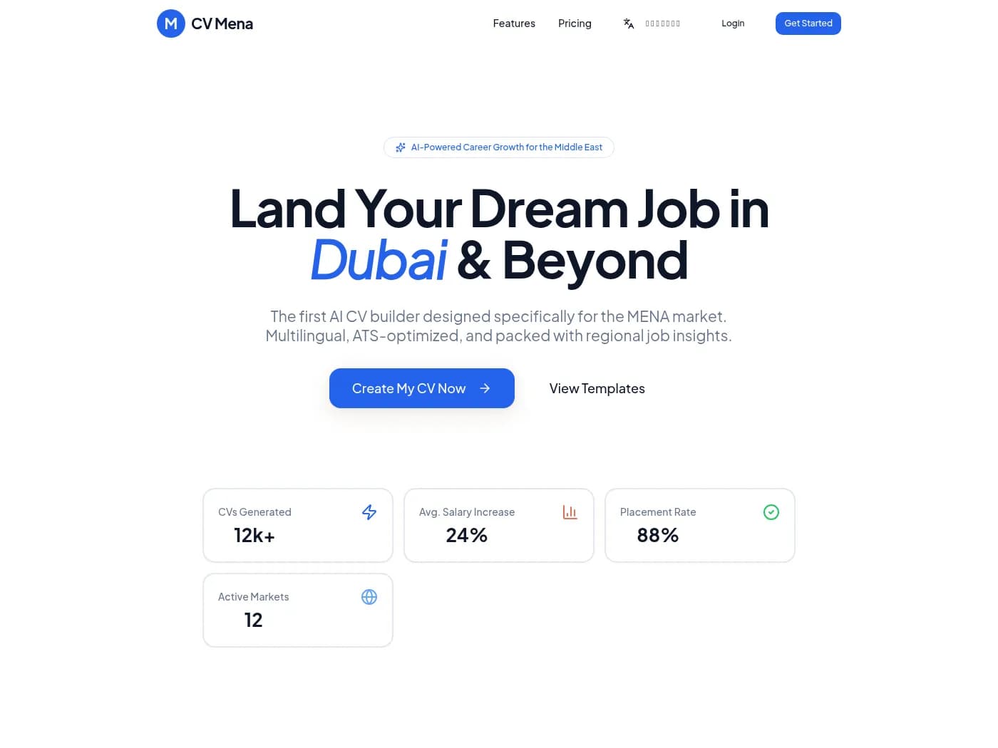 CV Mena SaaS Platform