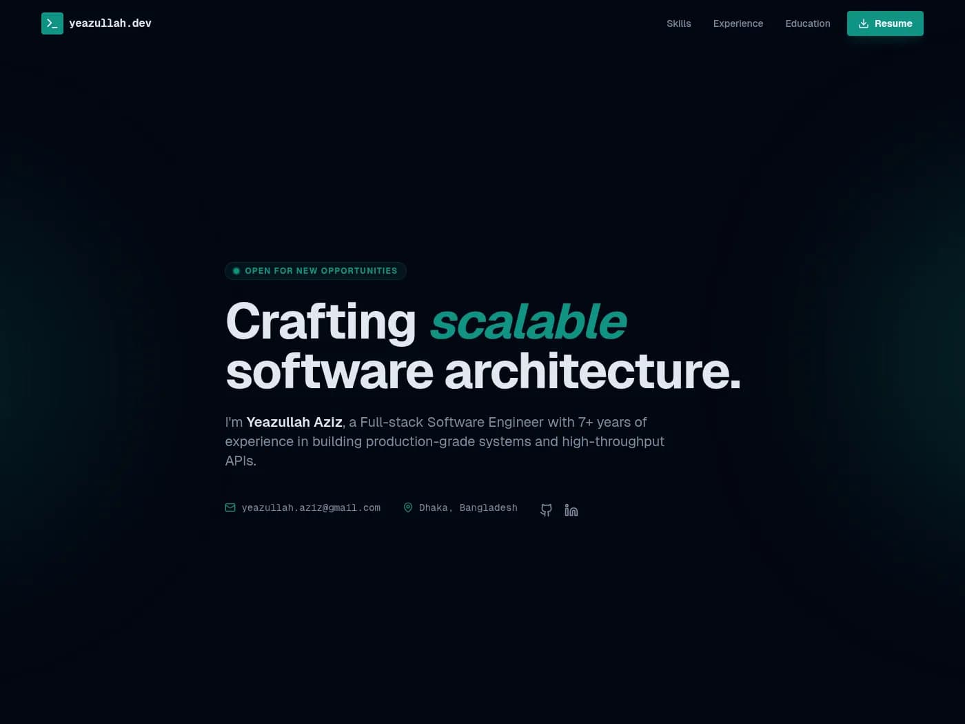 CV Portfolio Site