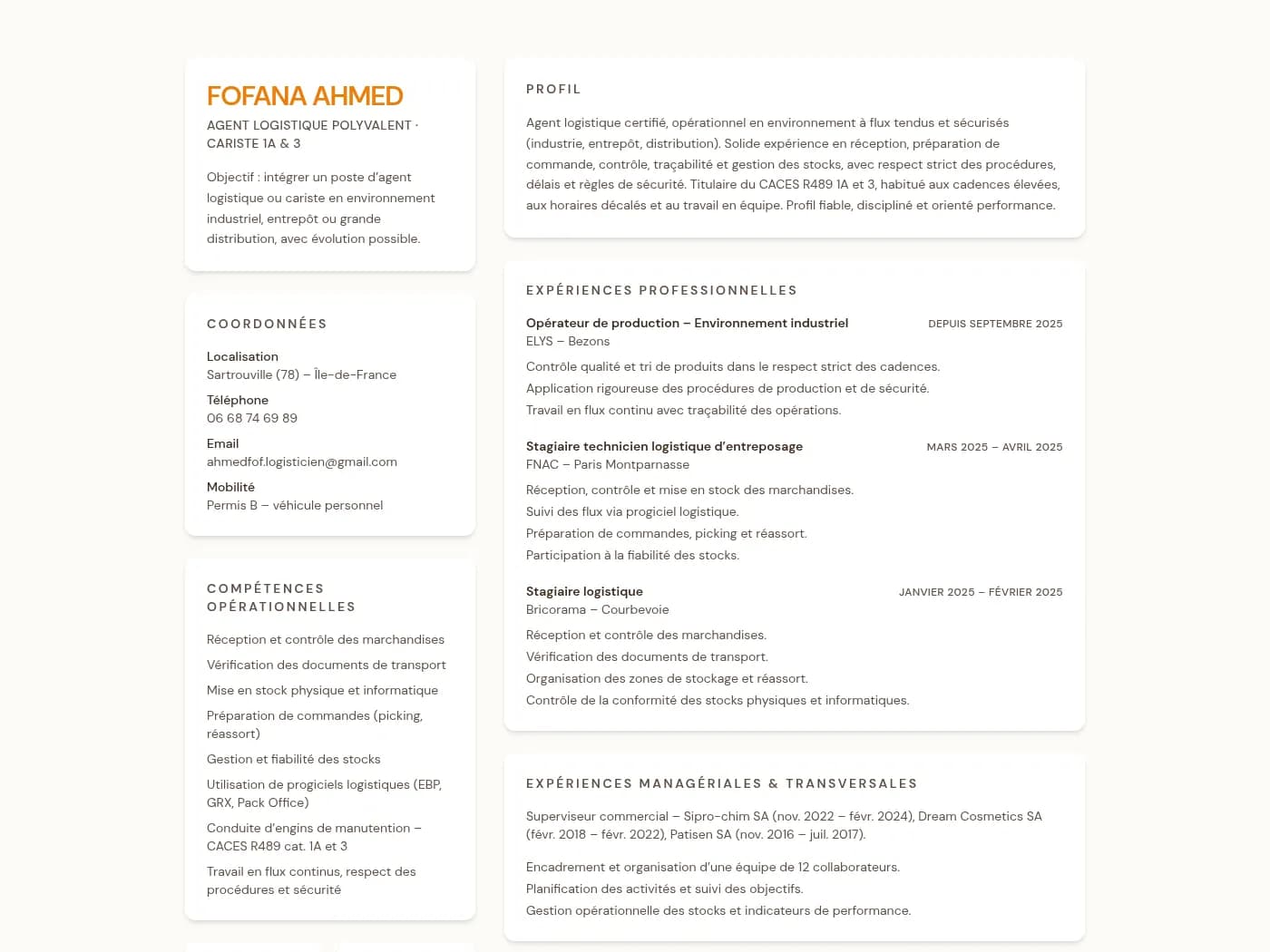 CV Portfolio Site