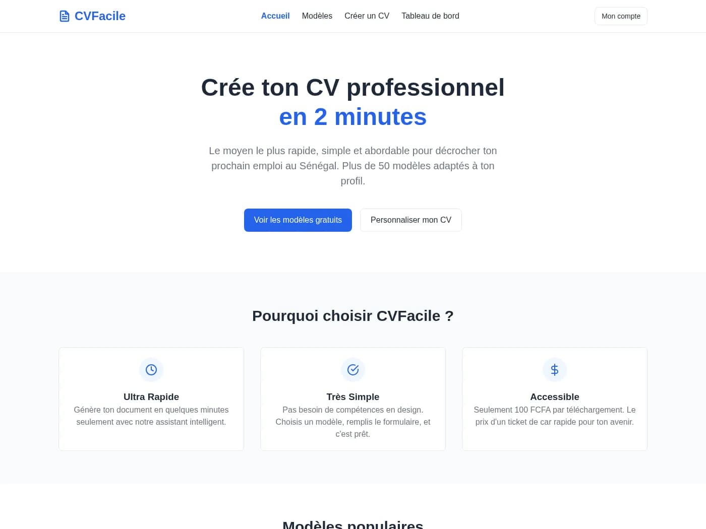 CVFacile Senegal
