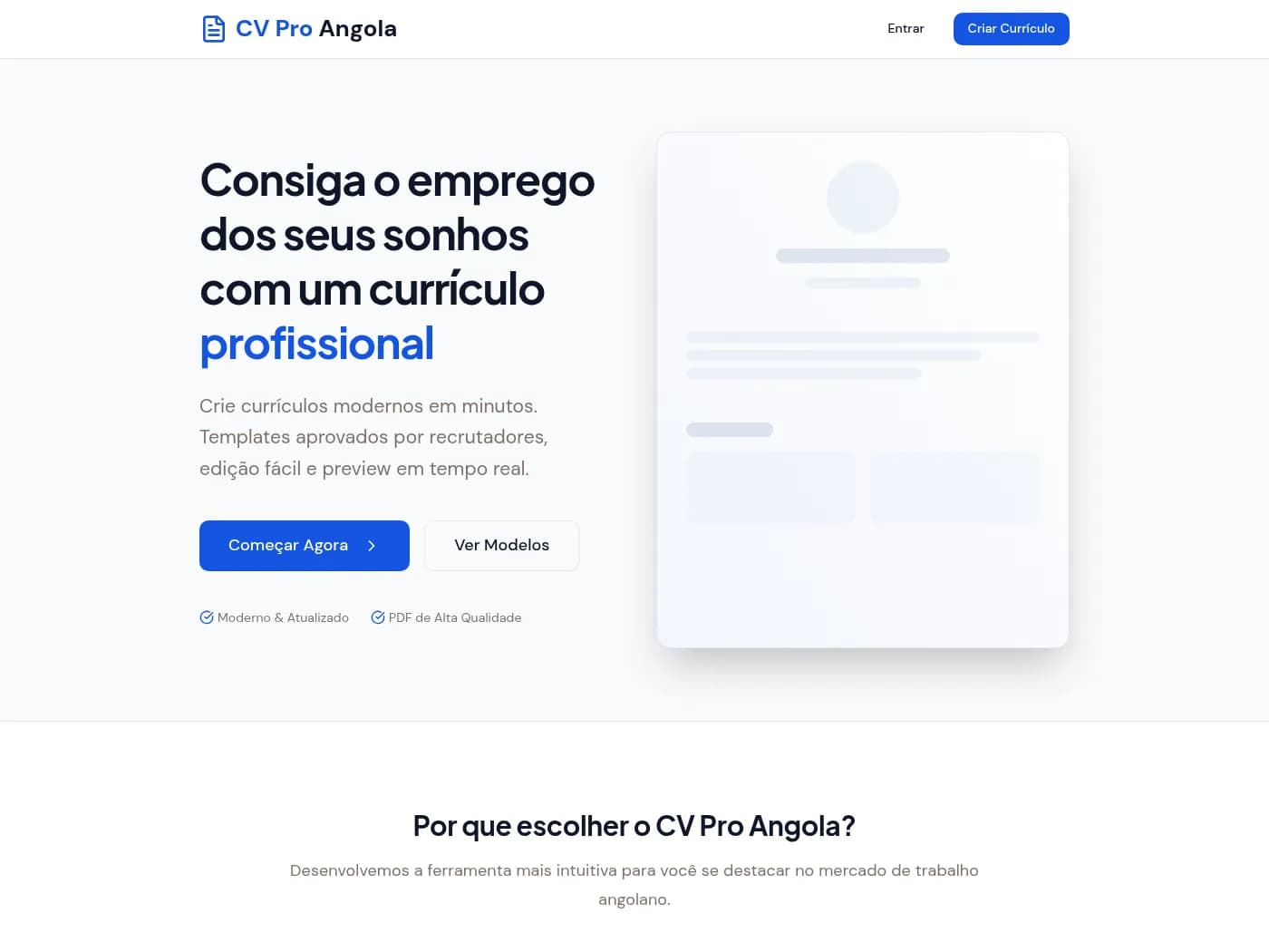 CV Pro Angola