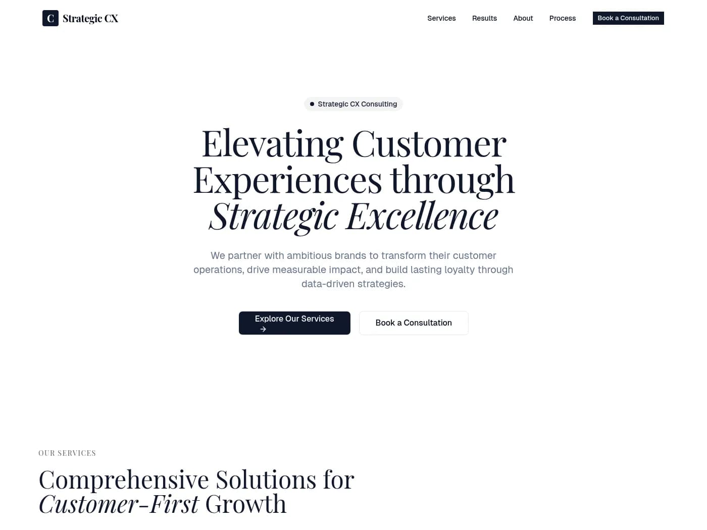 CX Leader Consulting Site
