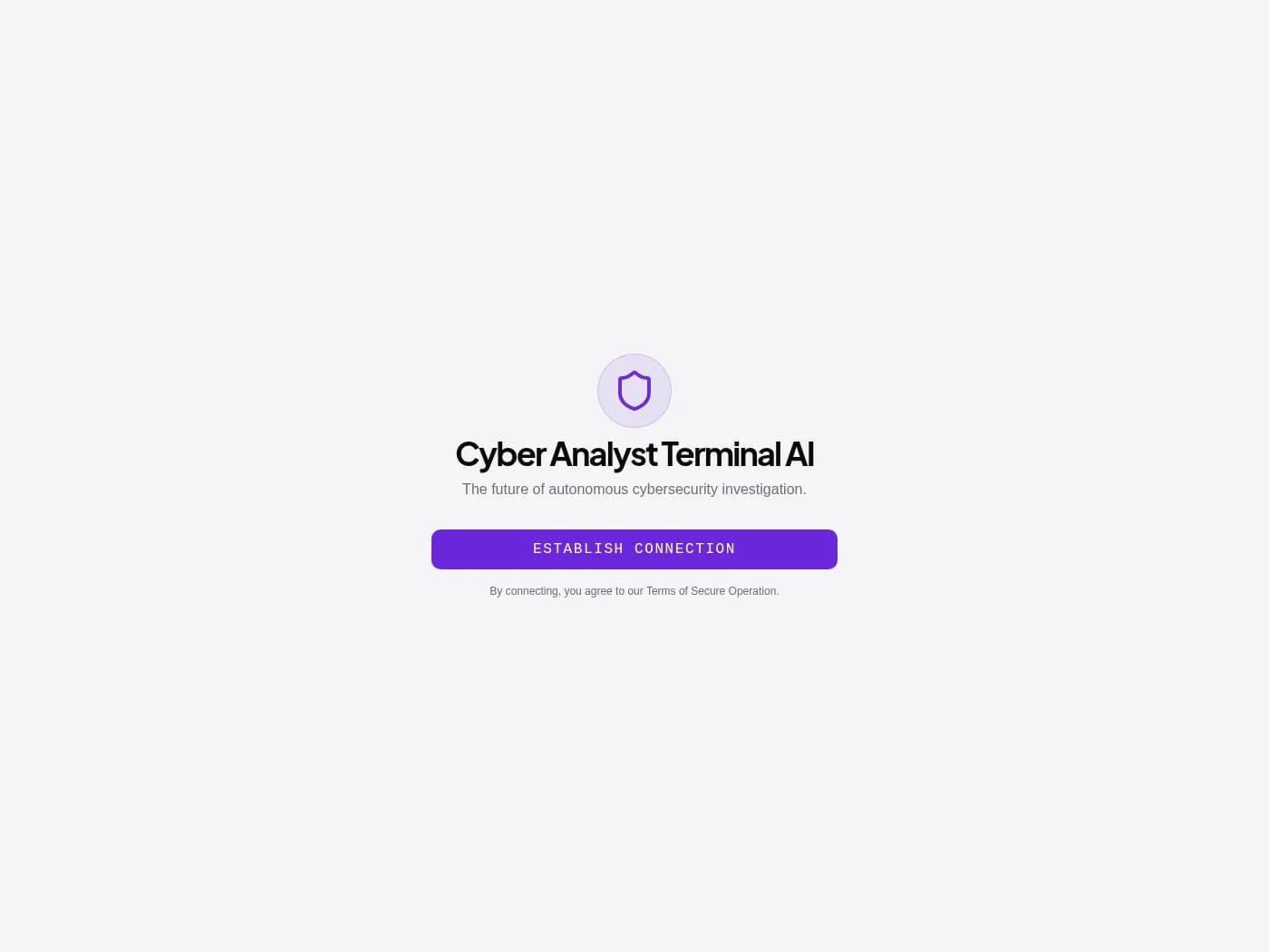 Cyber Analyst Terminal AI