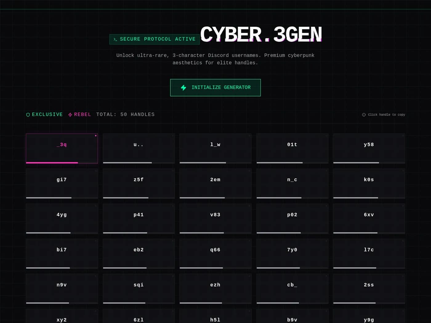 Cyber Discord Name Generator