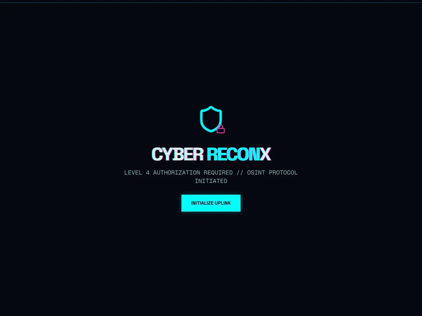 Cyber ReconX