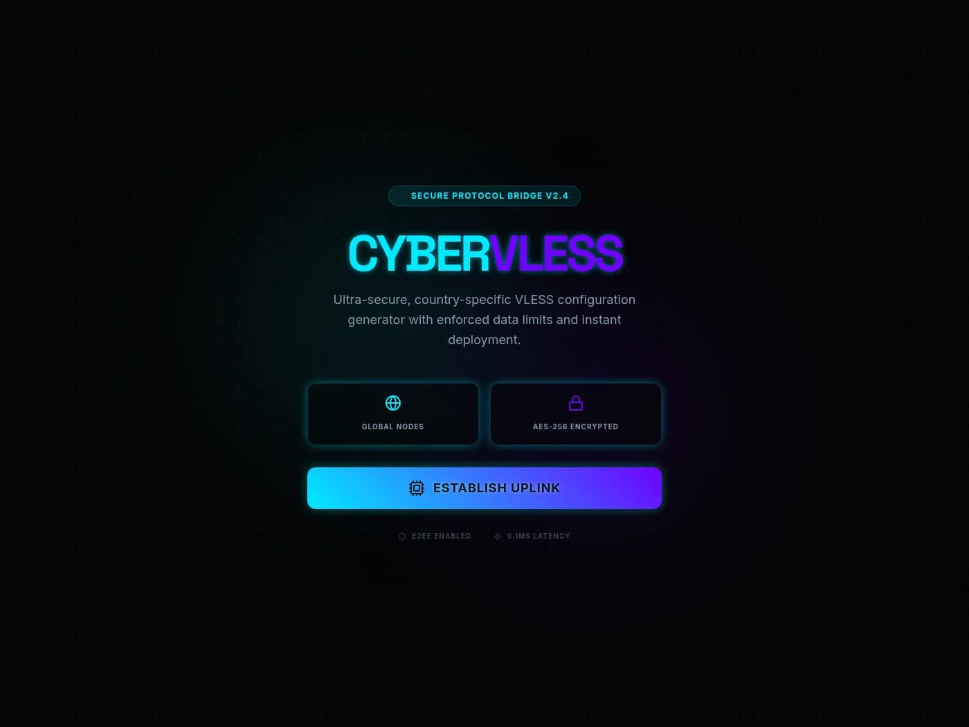 CyberVLESS Generator