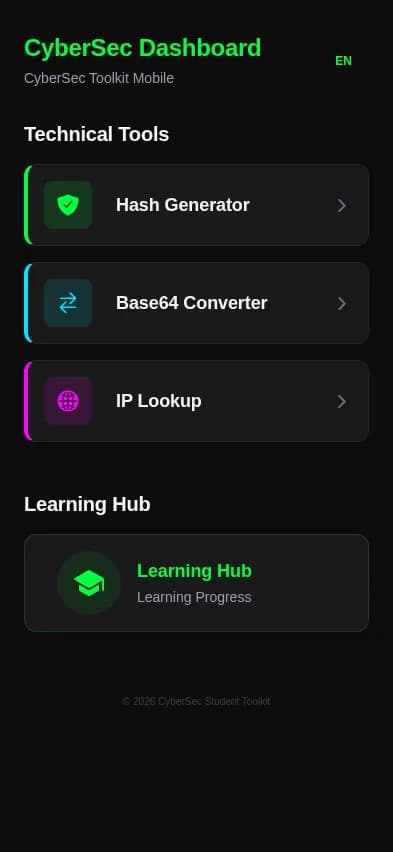 CyberSec Toolkit Mobile