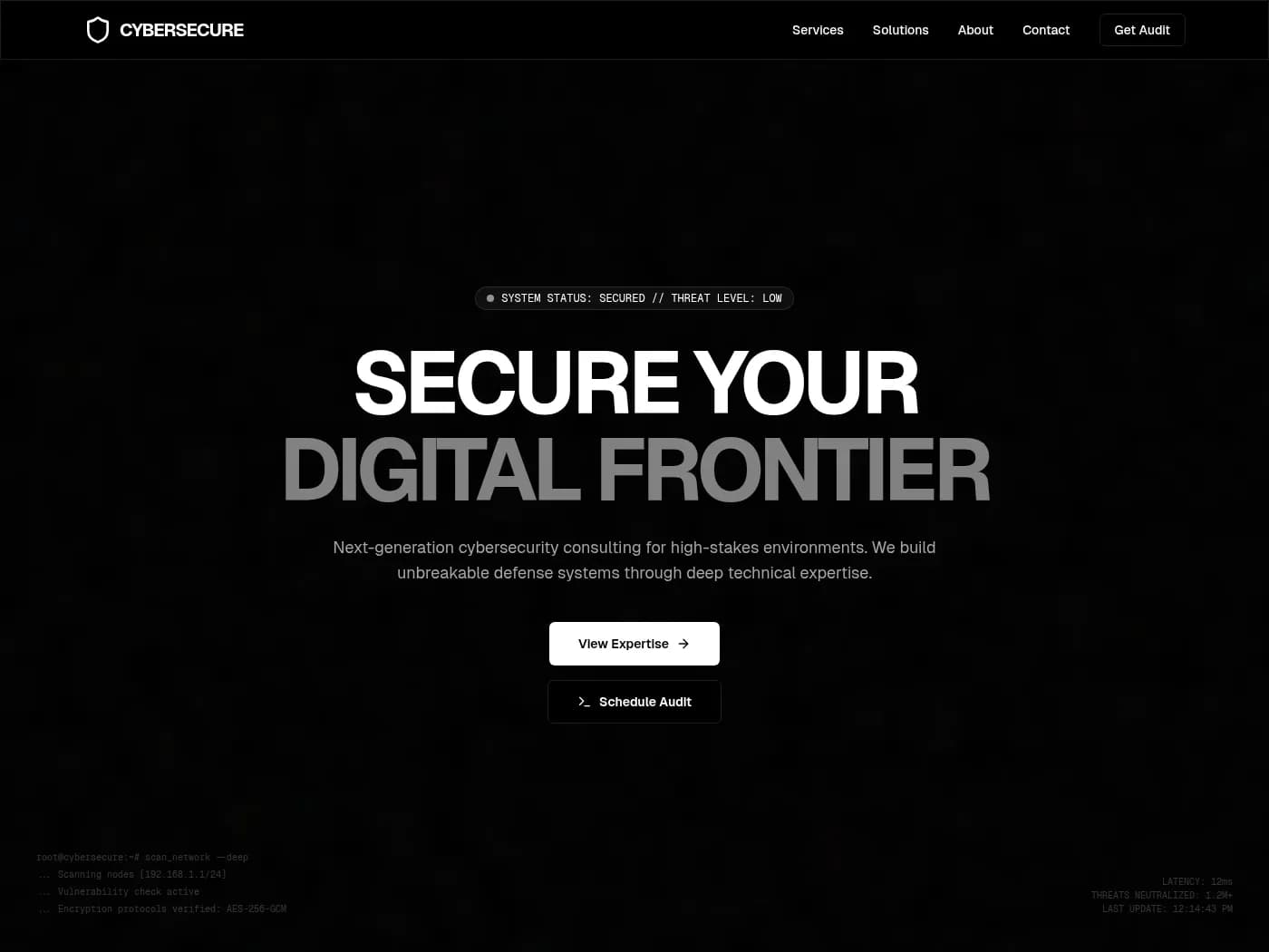 CyberSecure Consulting Theme