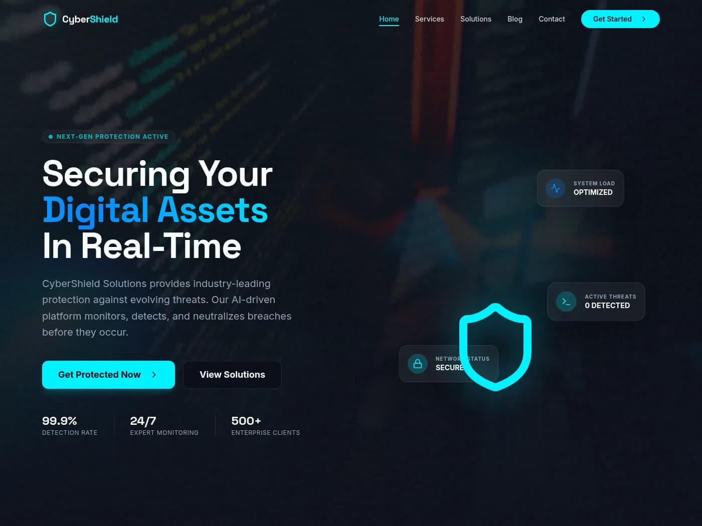 CyberShield Solutions Site