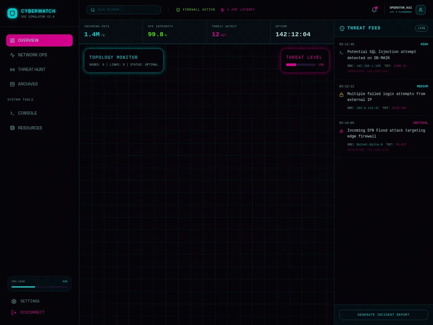 CyberWatch SOC Sim