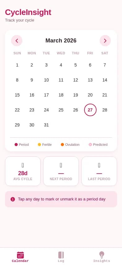 CycleInsight Tracker