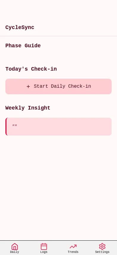 CycleSync Daily