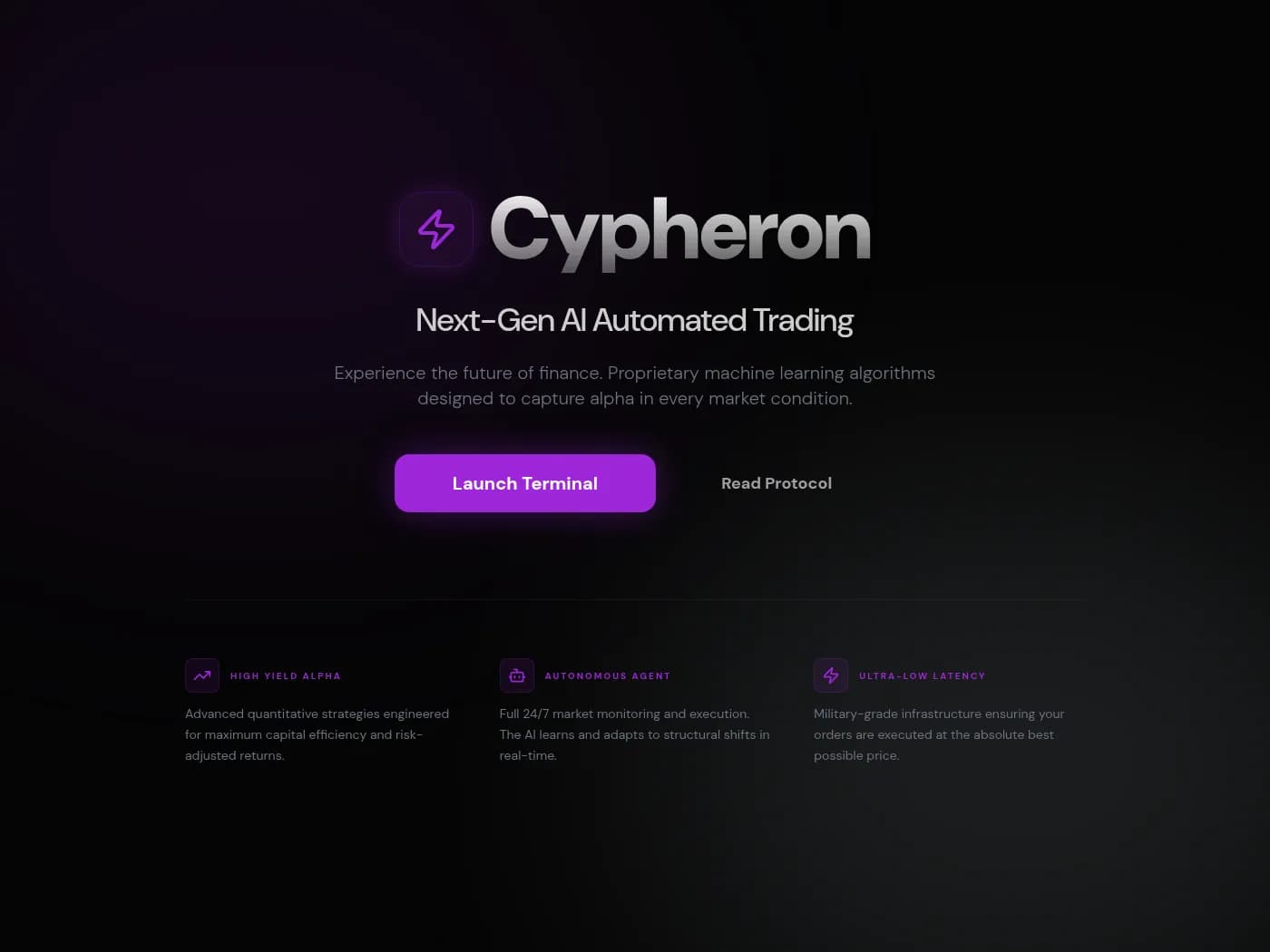 Cypheron AI Trading