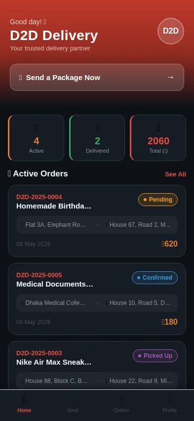 D2D Delivery App