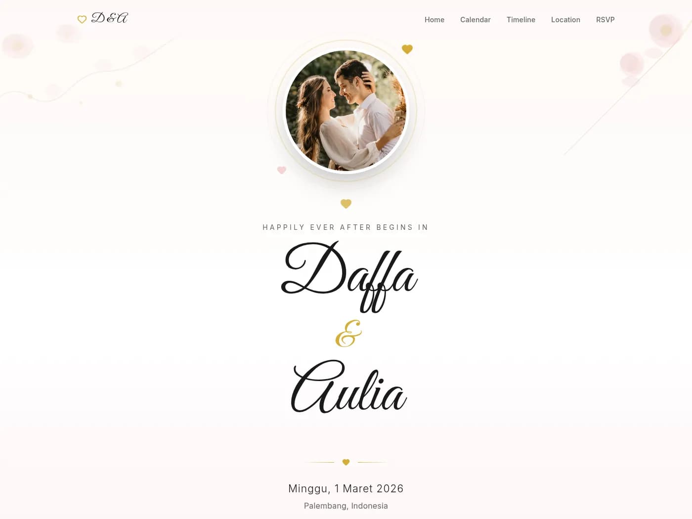 Daffa & Aulia Wedding Site