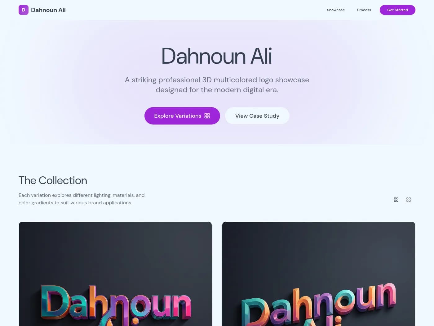 Dahnoun Ali 3D Logo