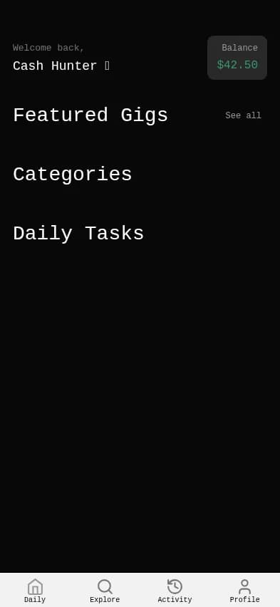 Daily Cash Finder