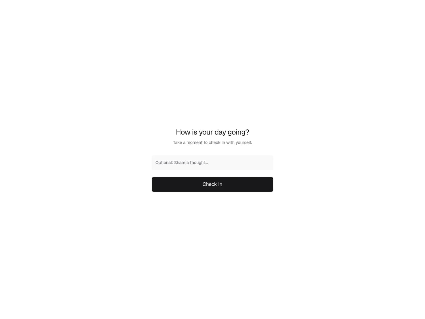 Daily Calm Check-In