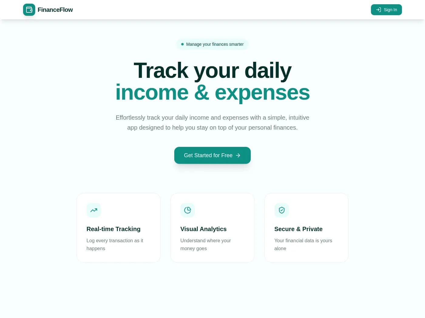 Daily Finance Tracker