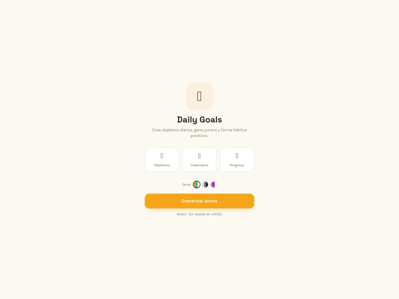 Daily Goals Tracker