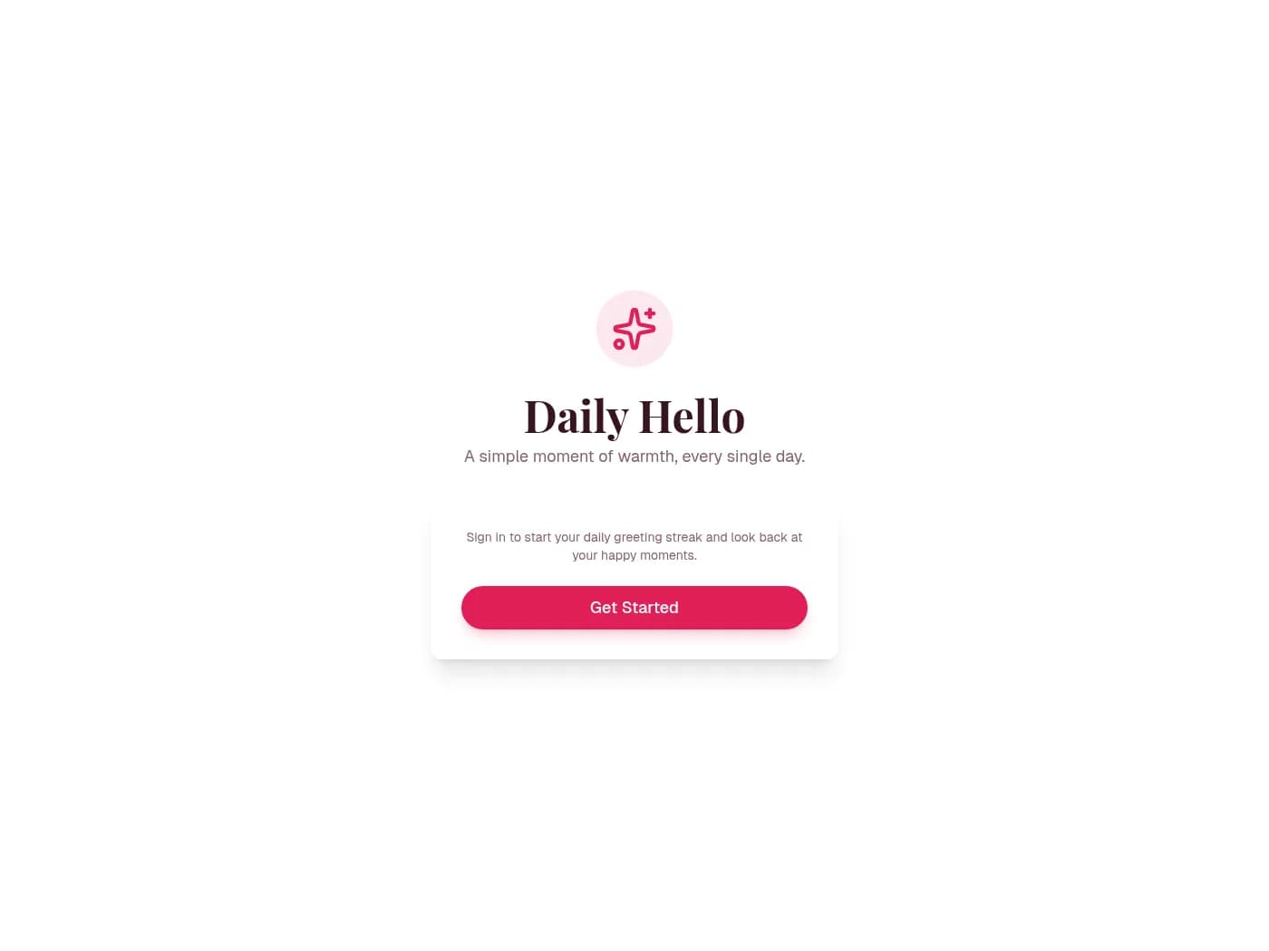 Daily Hello App