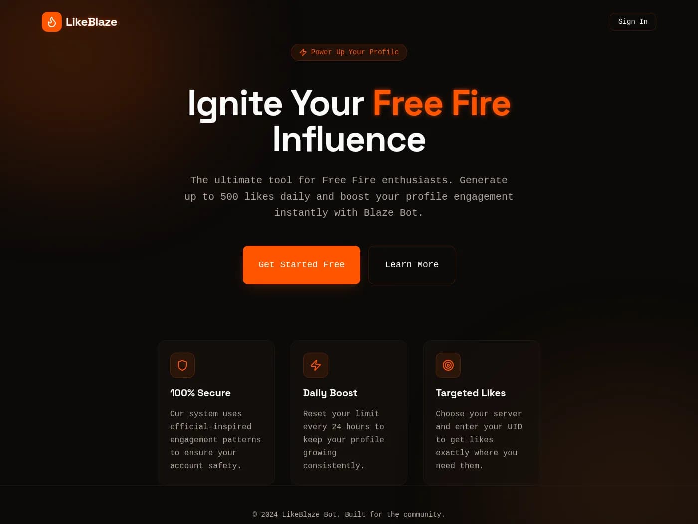 LikeBlaze Bot