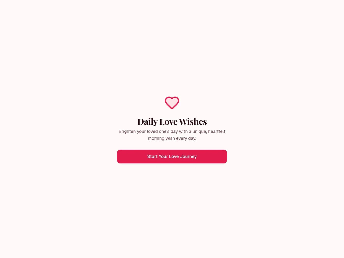 Daily Love Wishes Generator